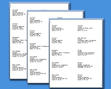 Ontario Fire Department Mailing Labels | Ontario Association of Fire Chiefs