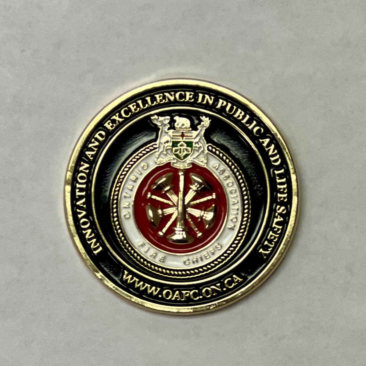 OAFC Retail Challenge Coin | Ontario Association of Fire Chiefs